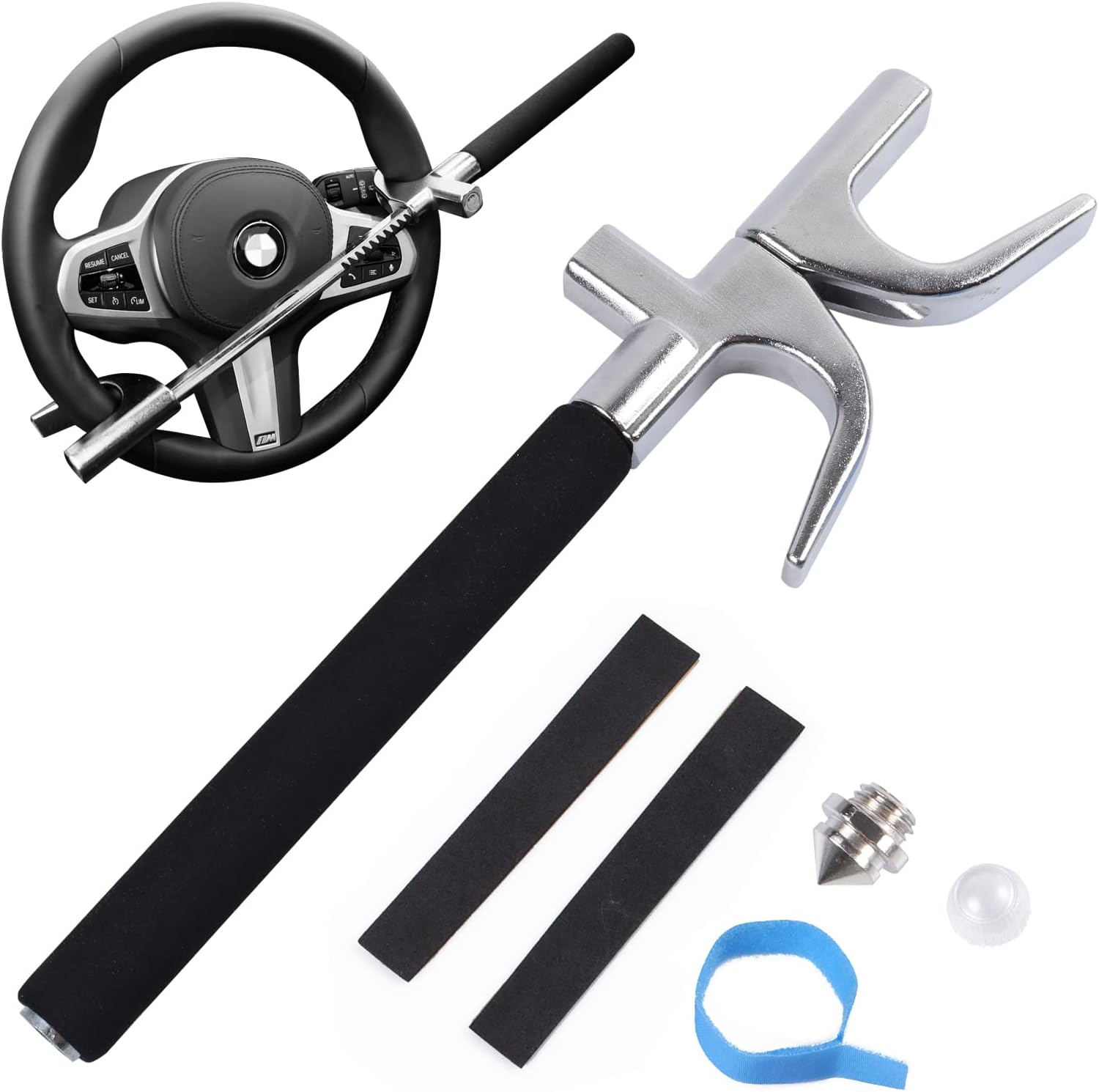 Amazon.com: Beikal Car Steering Wheel Lock, Antitheft Locking Devices ...