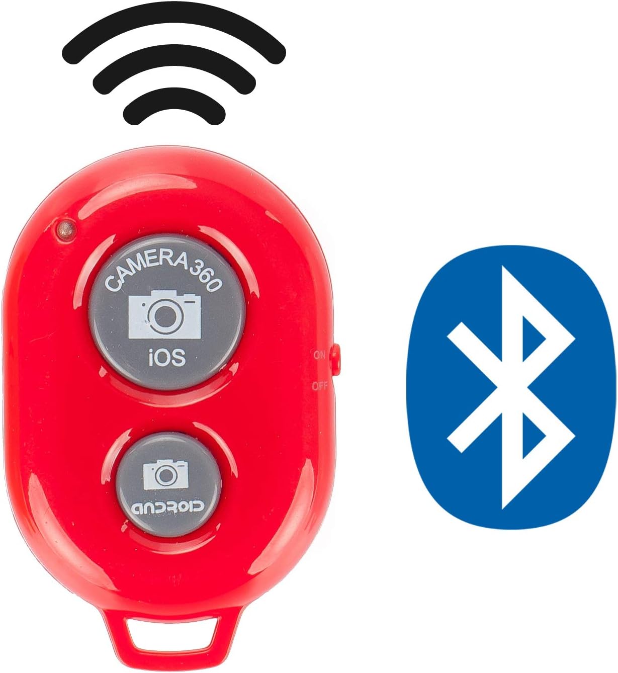 Bluetooth Photo Clicker Remote Shutter Release 5cm Long Lasting Android ...