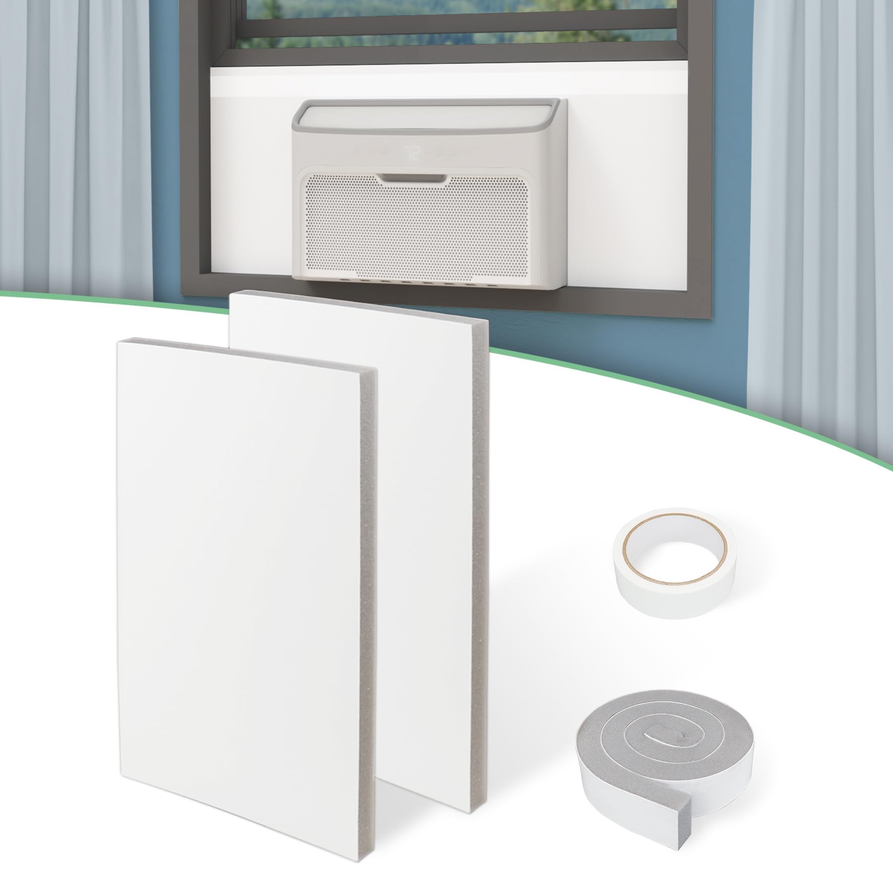 Amazon.com: Memrita Window AC Side Panels for Indoor Air Conditioner ...