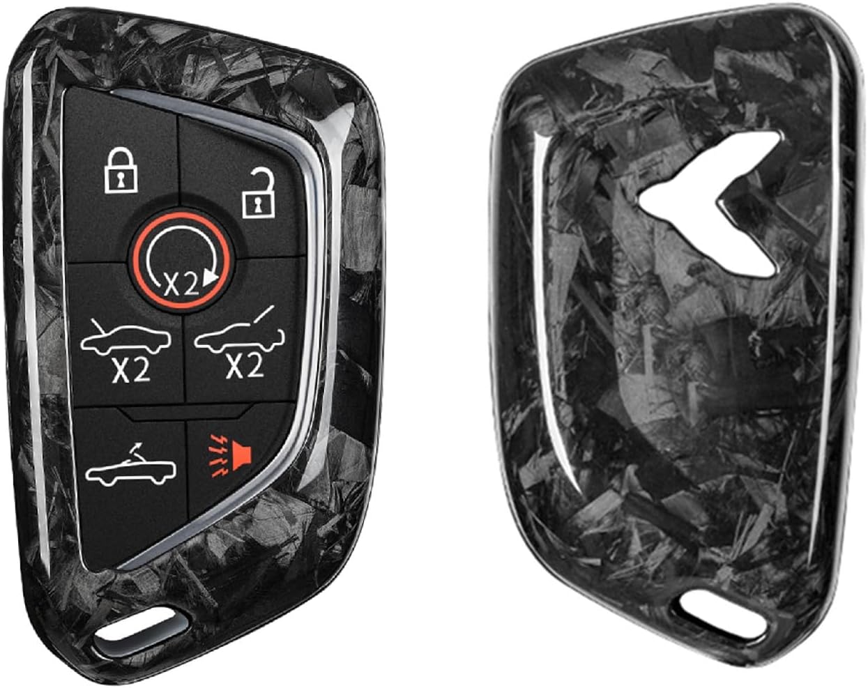 Amazon.com: M.JVisun Forged Carbon Fiber Key Fob Cover for Chevrolet ...