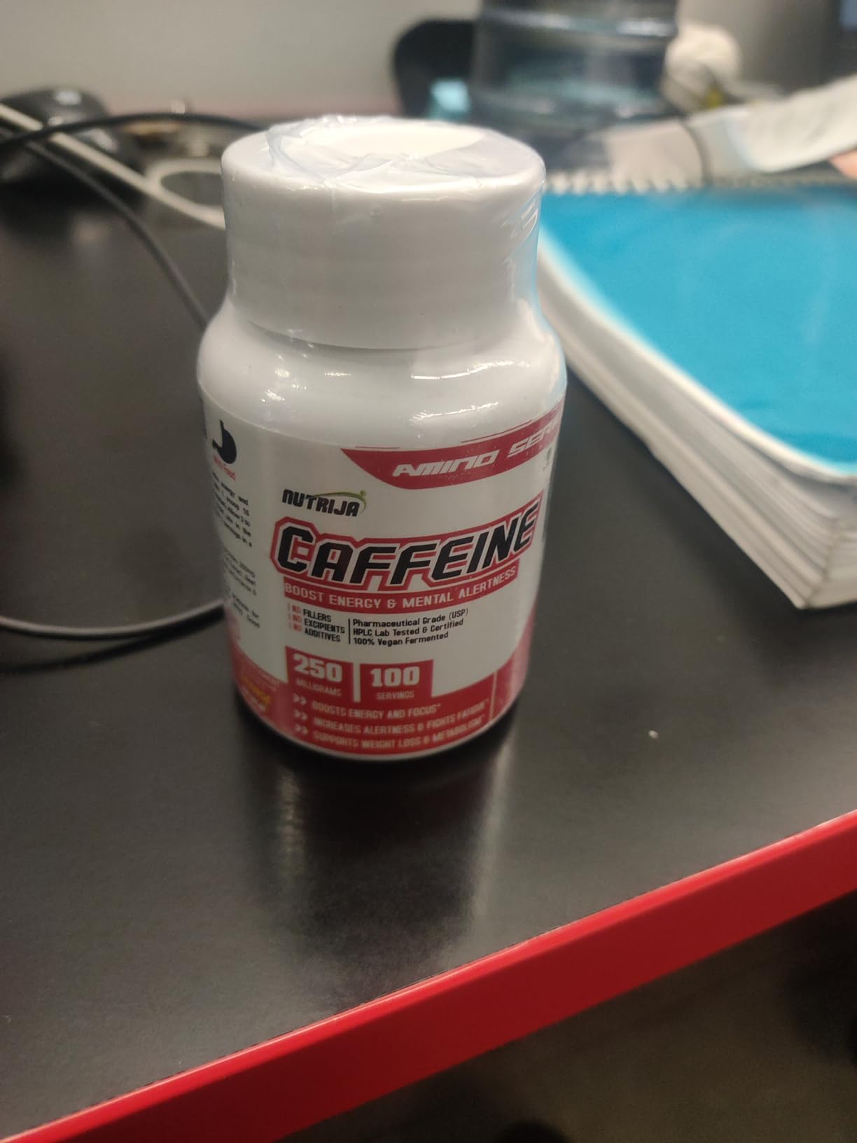 NutriJa Caffeine Powder Pre Workout Supplement - 100 Servings : Amazon ...