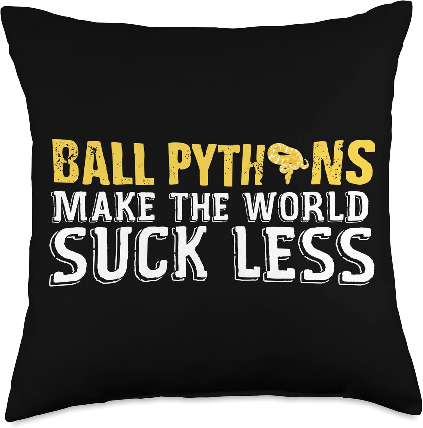 Amazon.com: Boa Constrictor Ball Python Snake Snakes Motifs Joke Saying Reptile Snakes Ball ...