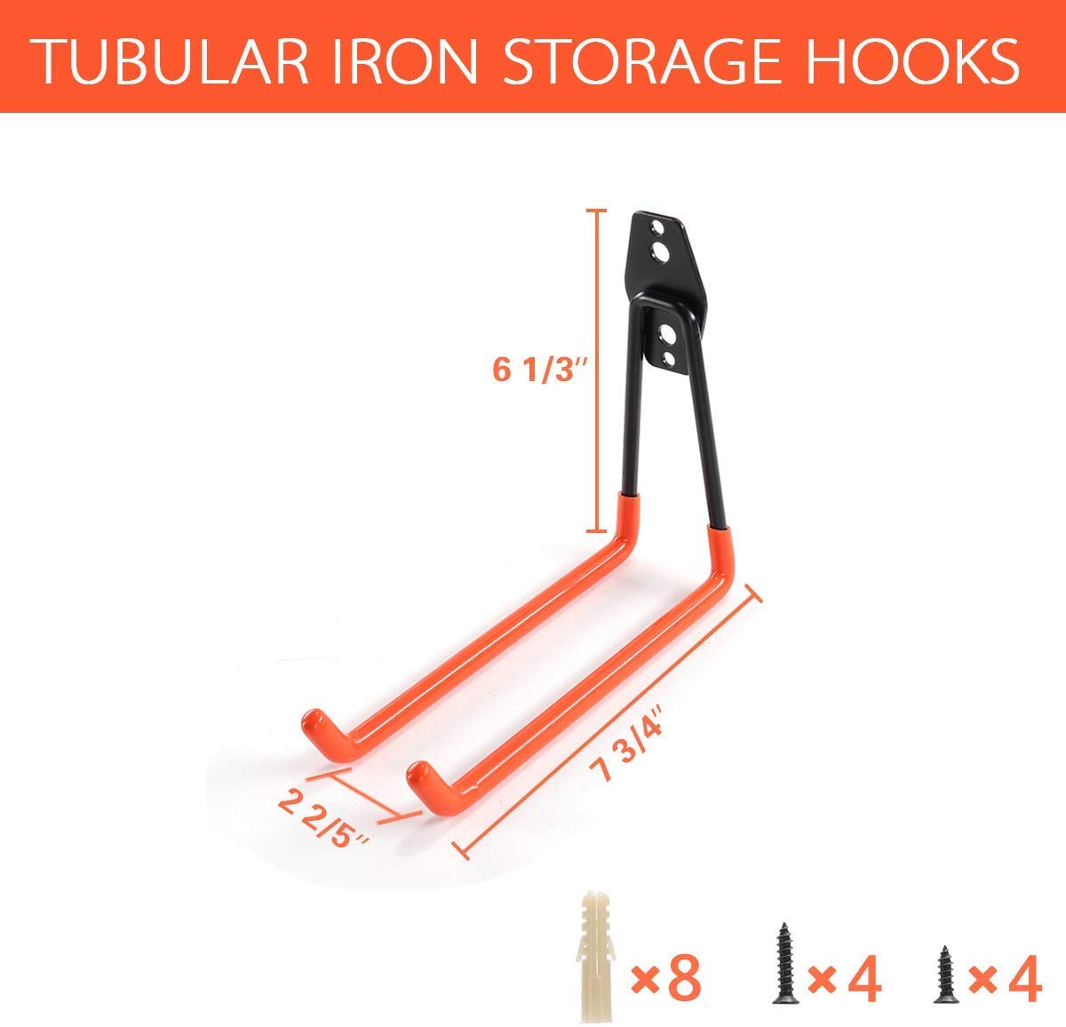 Snapklik.com : Ihomepark Heavy Duty Garage Storage Utility Hooks For ...