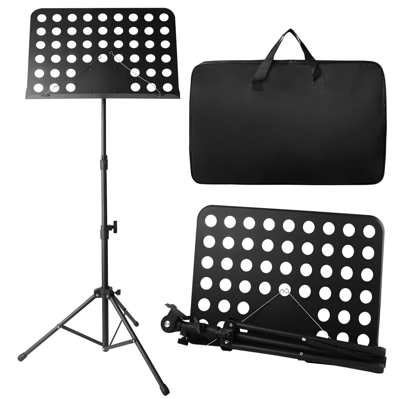 Amazon.com: Portable Sheet Music Stand, Adjustable Music Stand with ...