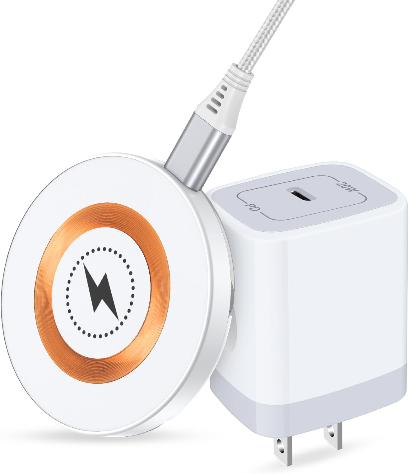 Amazon.com: 2Pack AILKIN QI Magsafe Wireless Phone Charger for Samsung ...