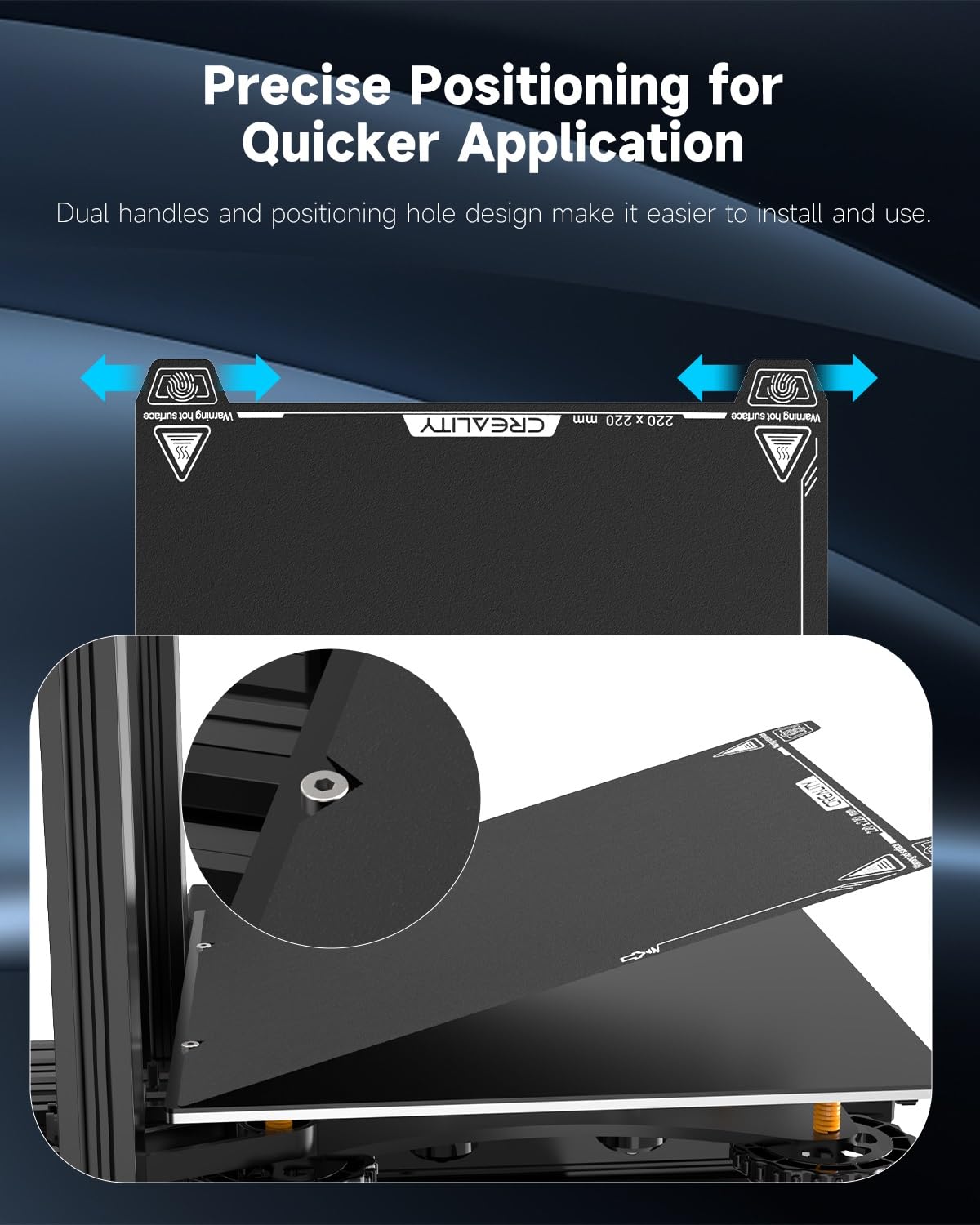 Snapklik.com : Ender 3 V3 SE Build Plate, 235x235mm Textured Surface ...