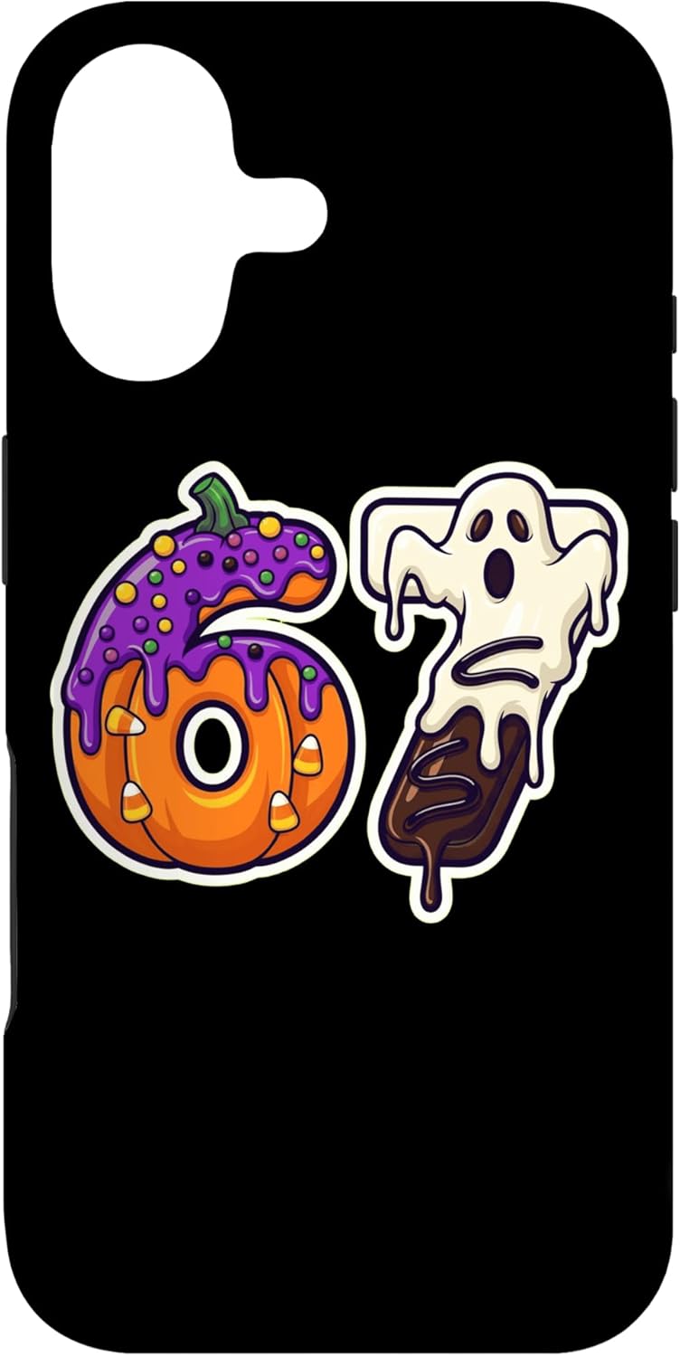 Hülle für iPhone 17 67 Kürbis Geist Halloween Süßigkeiten Nummer : Amazon.de: Elektronik & Foto
