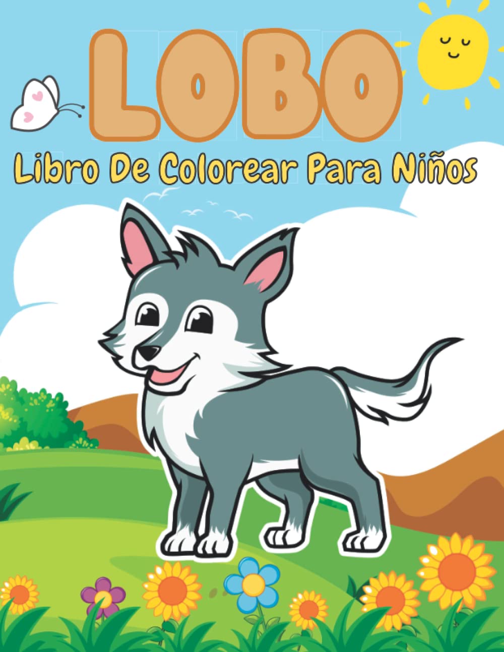 Lobo Libro De Colorear Para Ninos Unicas Y Sorprendentes Paginas ...