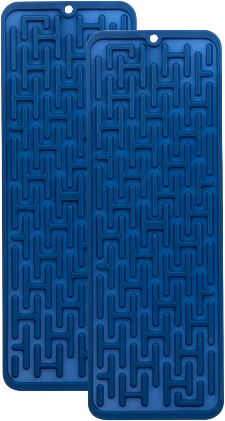 Amazon.com: fontal 2 Pieces Rectangular Silicone Stemware Drying Mat ...