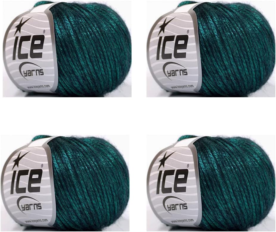 Amazon.com: Ice Yarns Rock Star, Metallic Shine, Merino Wool Acrylic ...