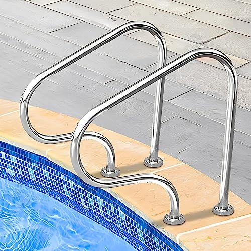 Swimming Pool Handrails Stainless Steel Pool Entry Hand Grab Rail Spas ...