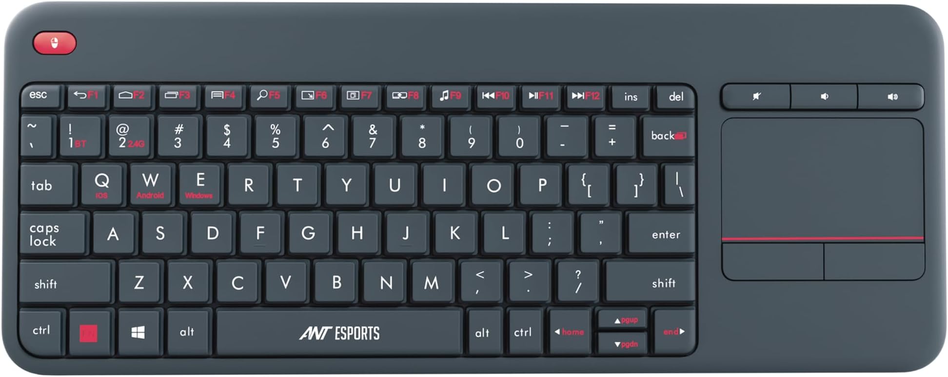 Amazon.in: Buy Ant Esports WK100 2in1 Wireless/Bluetooth Keyboard with ...