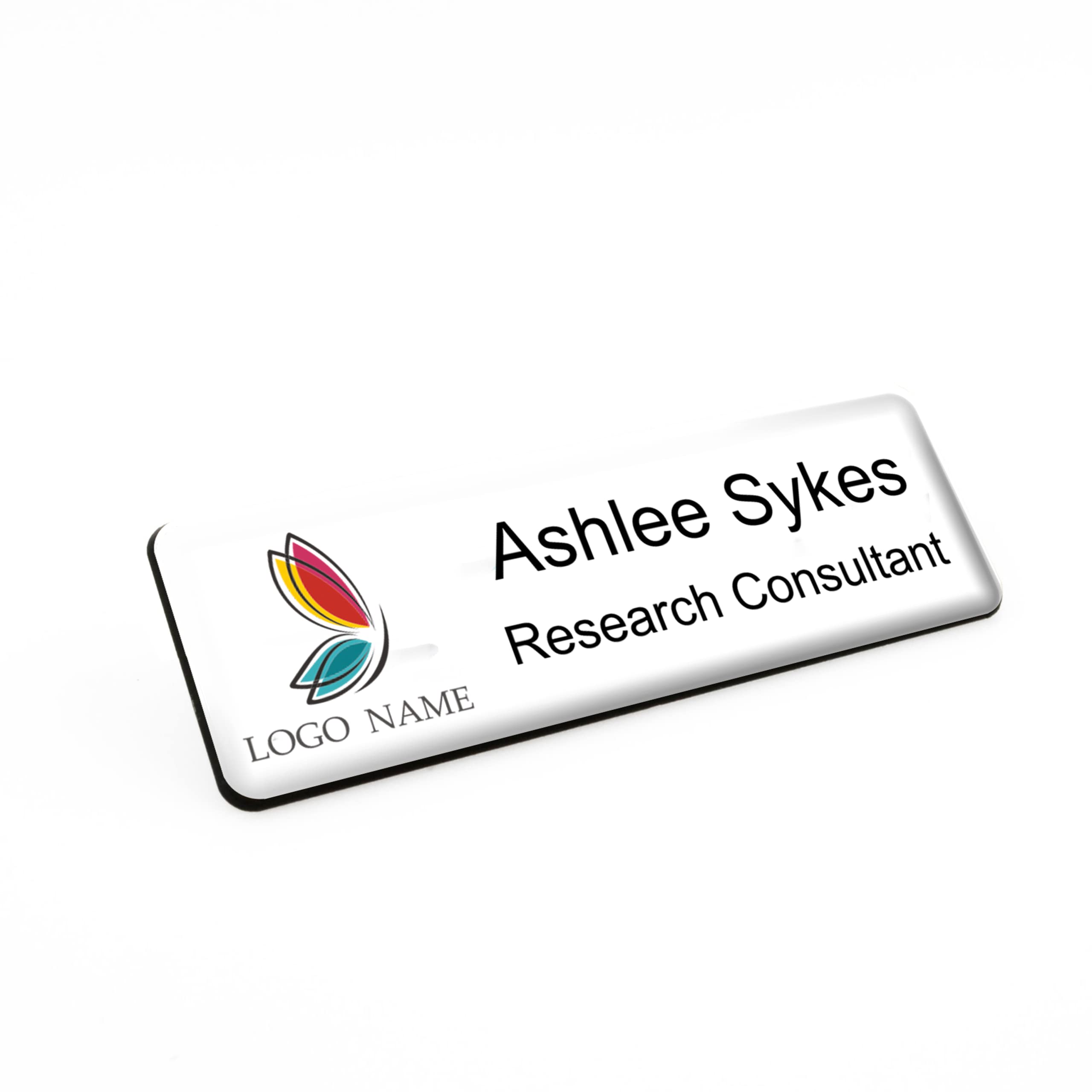 Badgemaster Small Your Logo Personalised Professional Name Badge ...