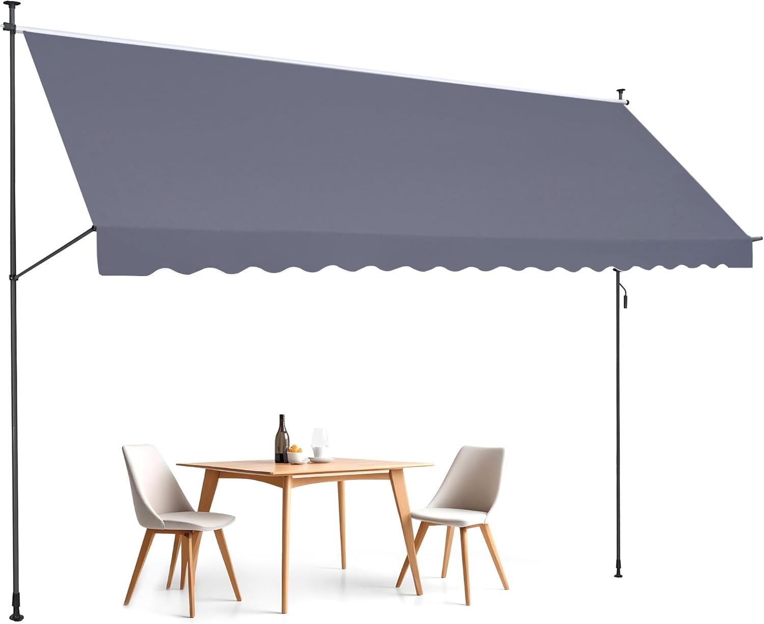 VEVOR 178 x 47 Patio Awning Retractable, Awning Sunshade Shelter with ...