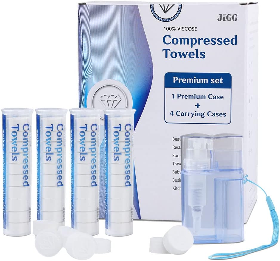 Amazon.com: JiGG Coin Tissues | Compressed Towels | 500 Bulk Pack Water ...