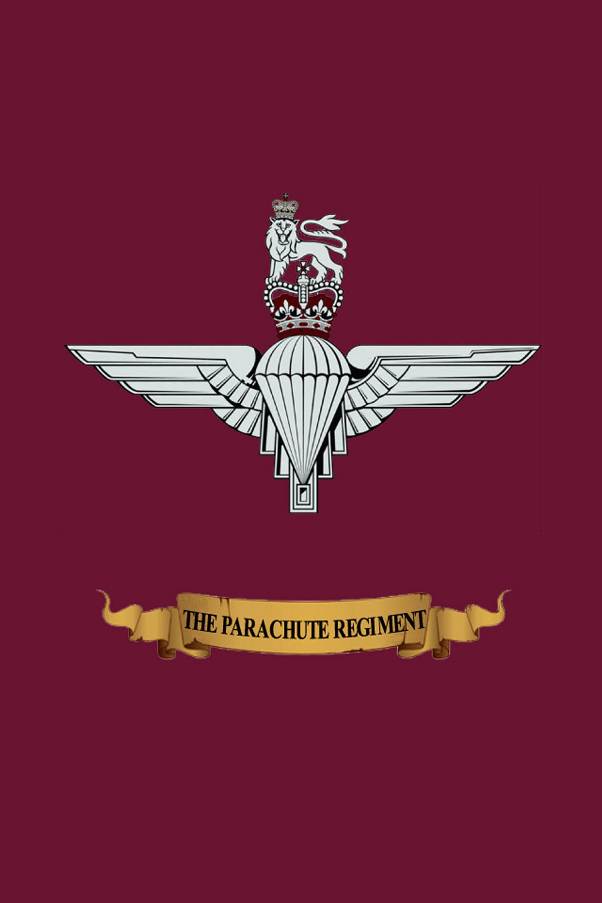 The Parachute Regiment Logo Silver Parachute Regiment Cap Badge,