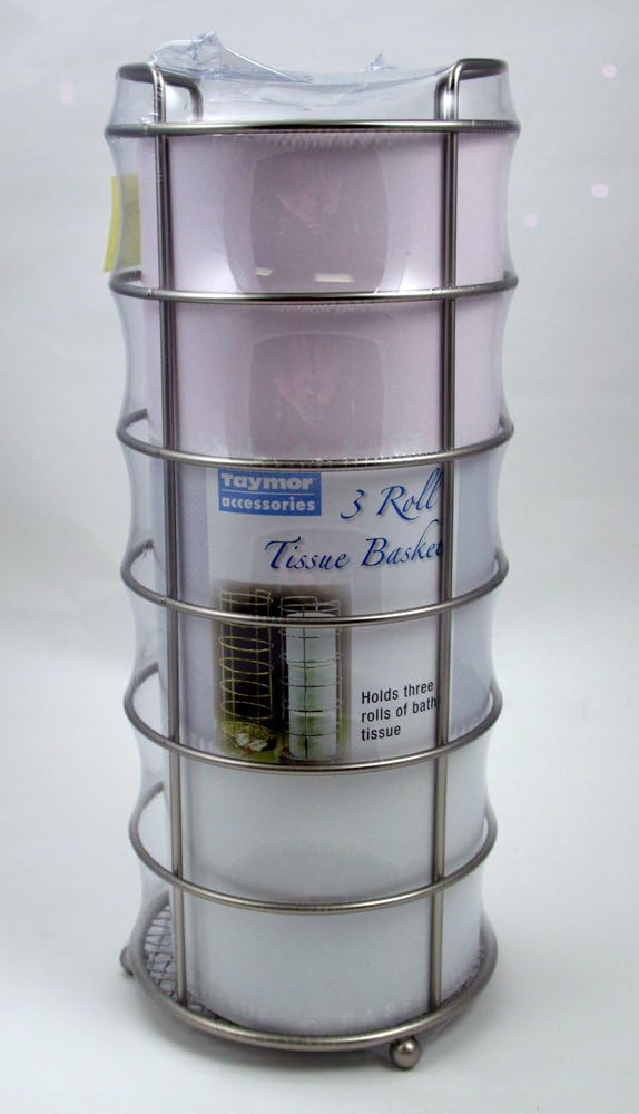 Amazon.com: THREE ROLL TISSUE TOWER SATIN NICKEL : Home & Kitchen