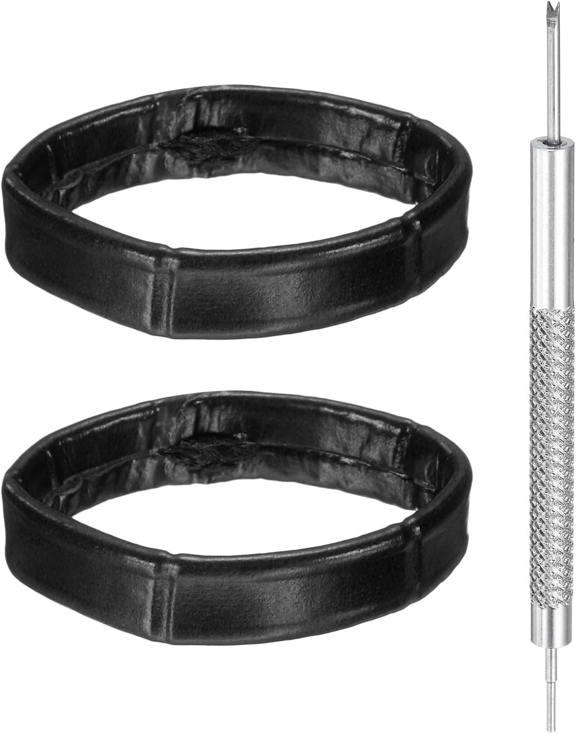 Amazon.com: HARFINGTON 2pcs Leather Watch Band Loops 24mm Replacement ...