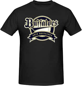 Orix Buffaloes. Short Sleeve T-Shirt Crewneck Cotton Classic Tee Shirt Tops | Amazon.com