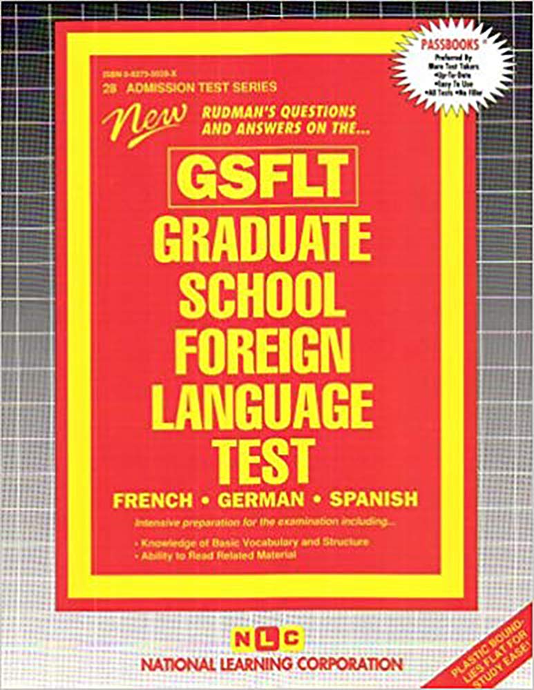 Graduate School Foreign Language Test GSFLT Admission Test Series graduate-school-foreign-language-test-gsflt-admission-test-series