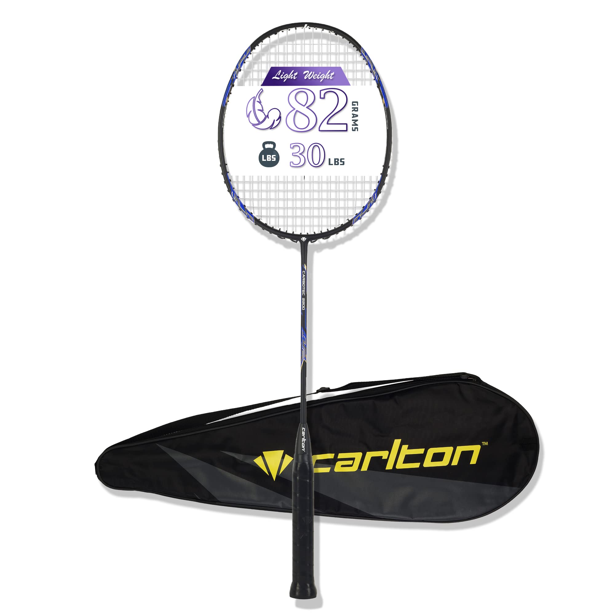 Carlton Thundershox 2000 Carbon Fibre Badminton Racket With Full Cover ...