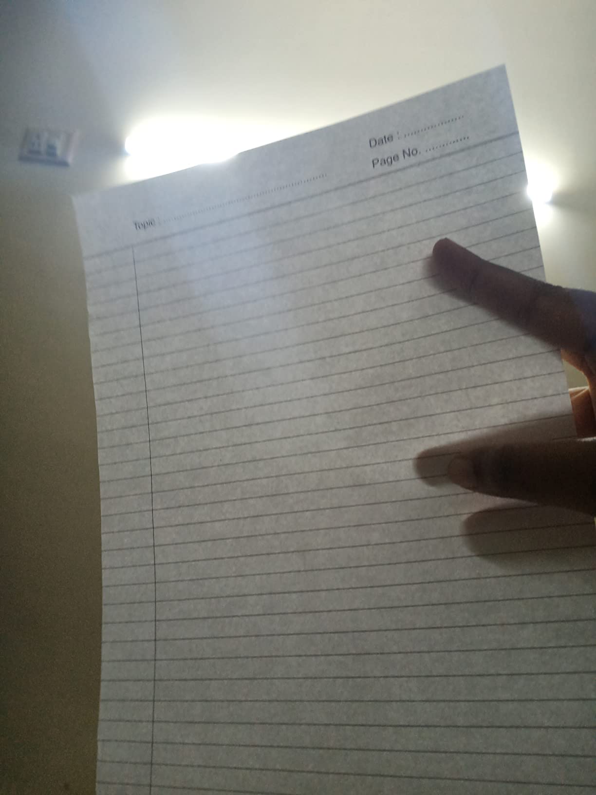 Eclet 90 GSM A4 Size (Pack of 100) one Side Ruled Sheet for Project ...