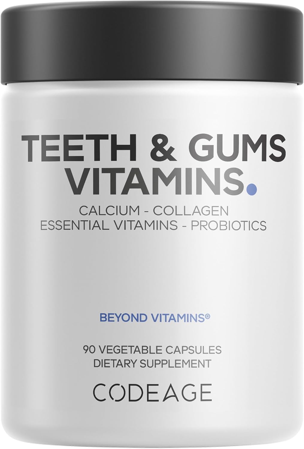 Amazon.com: Codeage Teeth & Gums Vitamins + Oral Probiotics Supplement ...
