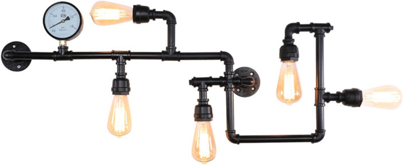 Amazon.com: NOVOCE Wall Lamp Vintage, Industrial 5-Light Water Pipe ...
