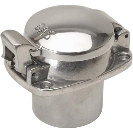 Amazon.com: Polished Aluminum Flip Top Fuel Filler Cap With 4 Bolt ...
