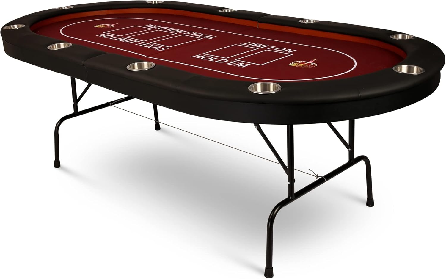 Amazon.com: DC DICLASSE Folding Poker Table 10 Player, 91”Texas Hold’em ...