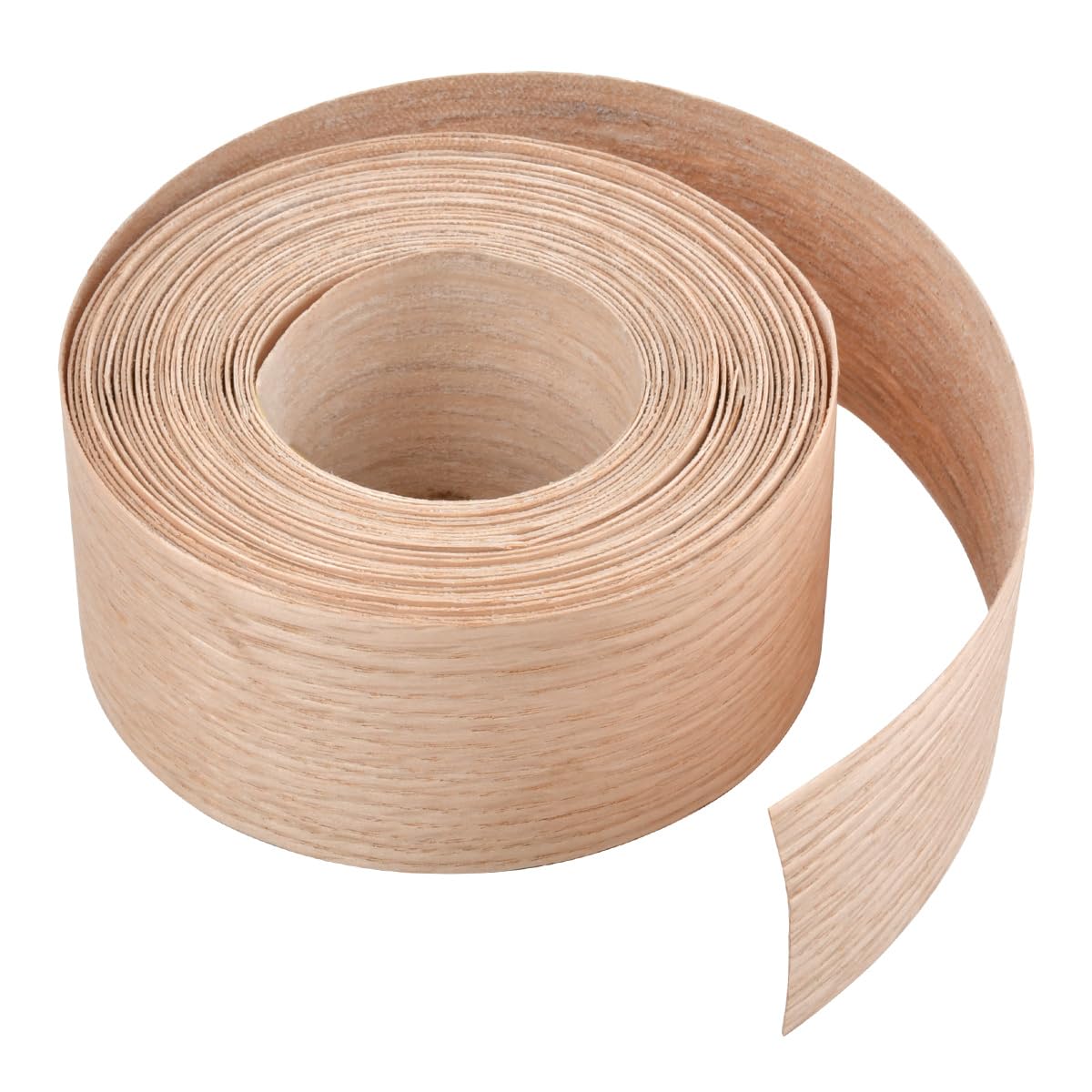 FINZOO 50mm Wood Veneer Strip 7.5m Oak Veneer Edging Tape,Pre-glued ...