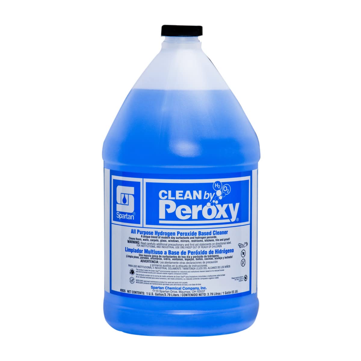 Amazon.com: Case of Gallons Spartan Clean by Peroxy - Limpiador ...