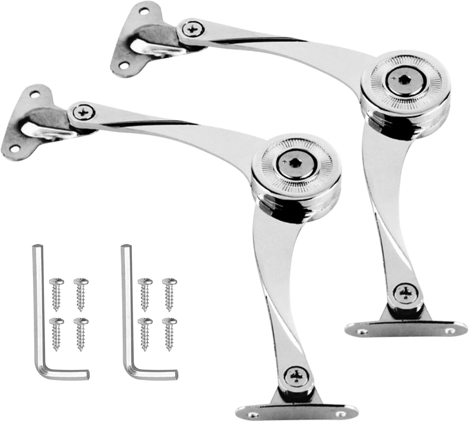 Saihisday 2Pcs SYT-03A Heavy Duty Lid Stay Hinges Folding Lid Support ...