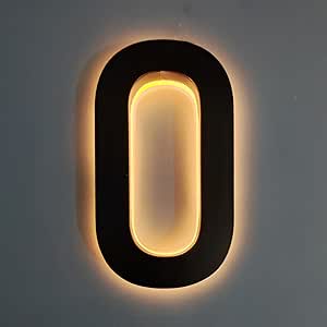 LED House Numbers, Backlit LED Floating Home Address Numbers, Modern ...