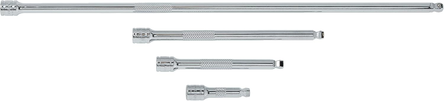 GEARWRENCH 4 Piece 1/4" Drive Wobble Extension Set 2", 4", 6" & 14 ...