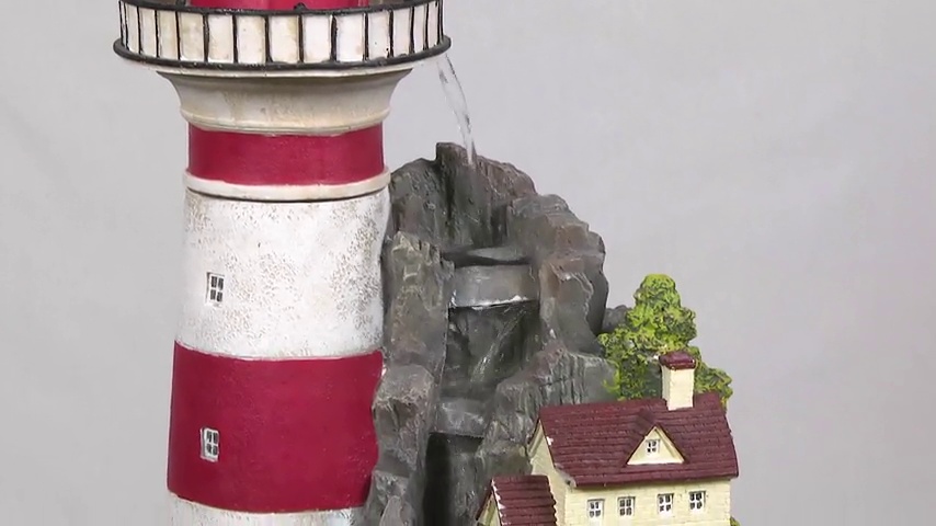 Watch Water Fountain with LED Light - By The Sea Lighthouse Decor ...