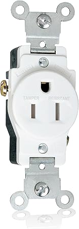 Faith 15A/125V Commercial-Grade 3-Prong Tamper-Resistant Single ...