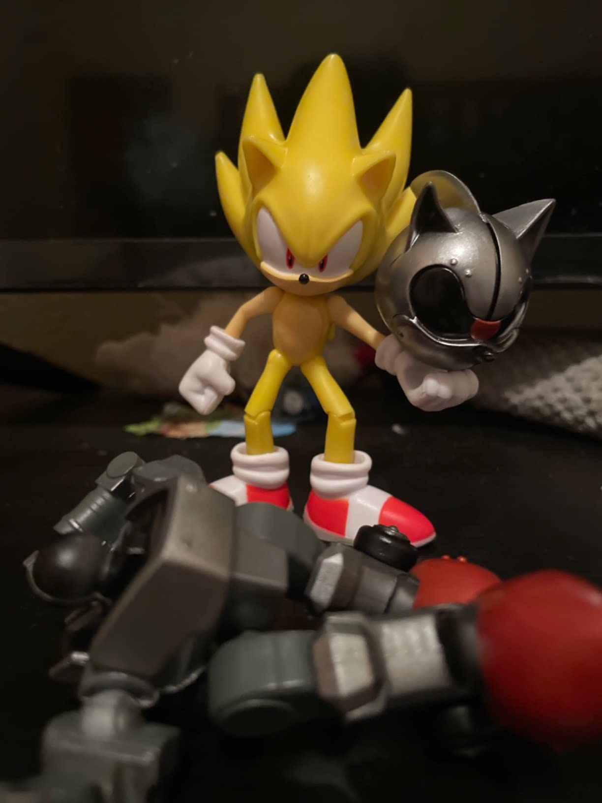 $11/mo - Finance 4” Super Sonic with Chaos Emerald Action Figure | Buy ...