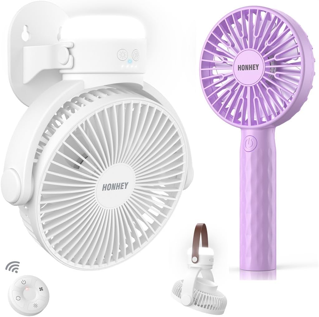 Amazon.com: HonHey Portable Handheld Fan Mini Hand Held Fan ...