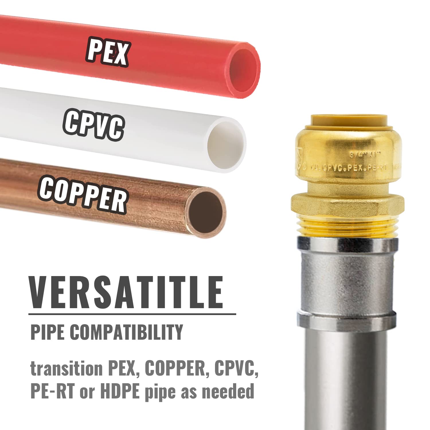 Snapklik.com : SUNGATOR 3/4 Inch X 1 Inch Male NPT Adapter, No Lead ...