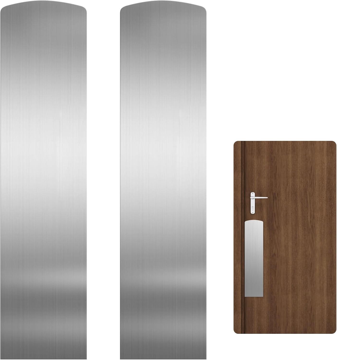 Amazon.com: Sanbege 2 Pcs Door Scratch Protection Plate 4" x 16 ...