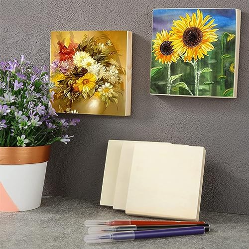 Snapklik.com : 9 Pack Wood Canvas Boards Wood Panel Boards Unfinished ...