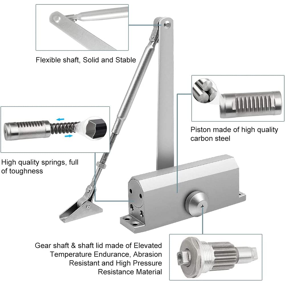 Door Closer, Adjustable Door Closer, Automatic Door Closer Interior ...