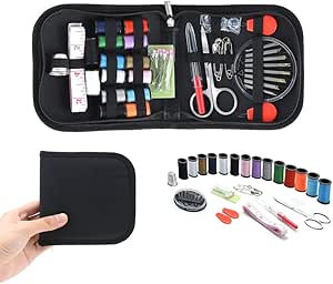 AMERTEER 68 Pcs Sewing Kit | Portable Mini Needle And Thread Kit For ...