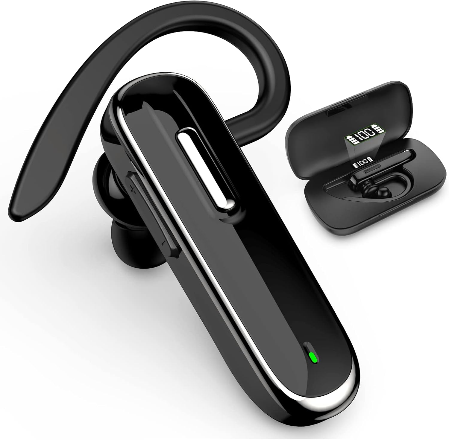 Amazon.com: munash Bluetooth Headset Wireless Handfree Earpiece V5.1 ...