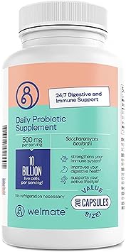 Saccharomyces Boulardii | Daily Probiotic Supplement | 200 Veg Capsules ...