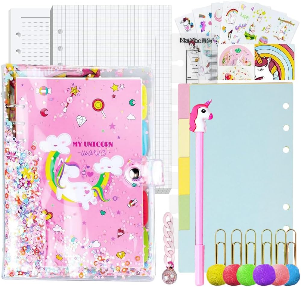 HASTHIP® Diary for Girls, Unicorn Journal Set, A6 Unicorn Planner Set ...
