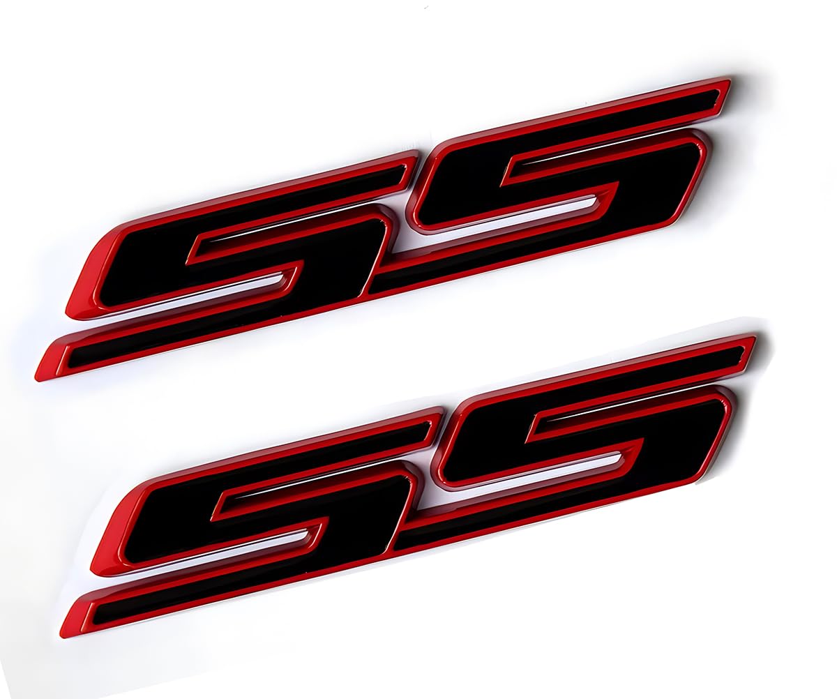 Amazon.com: 2pcs SS Emblems 3D Decal Sticker Logo for SS Series Truck ...