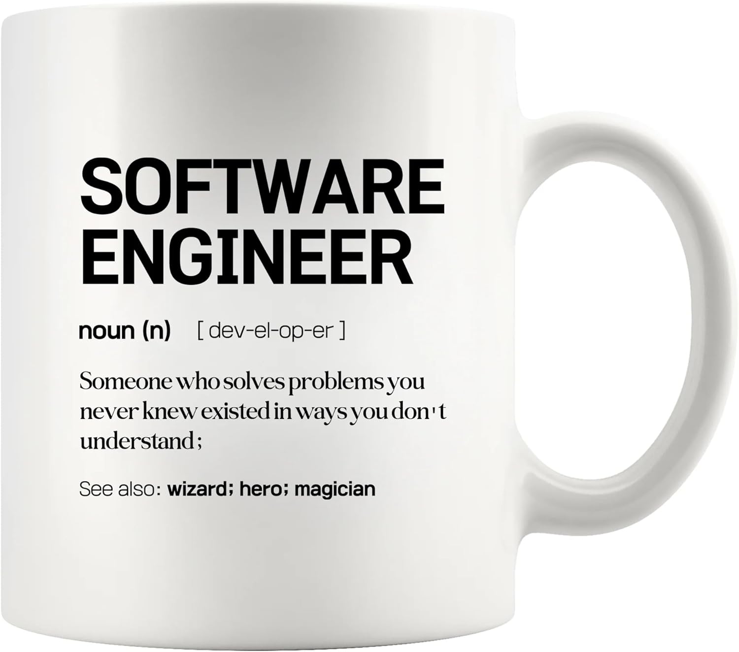 Amazon.com: Software Engineer Definition Mug Engineering Gifts ...