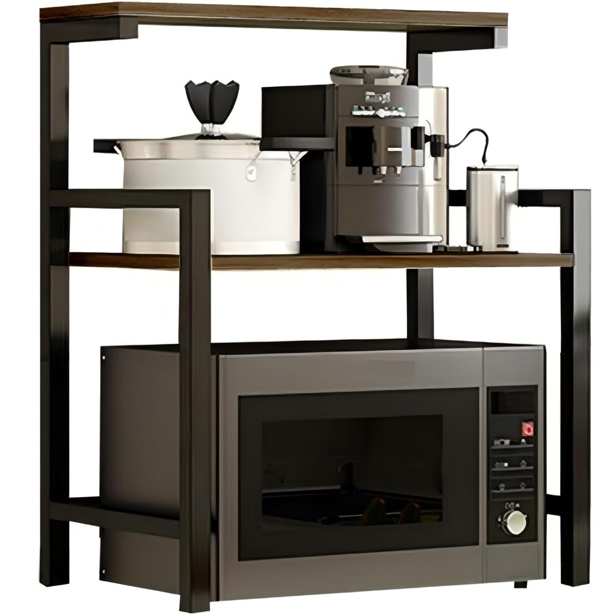 KITment 3 Tier Microwave Oven Rack Microwave Shelf Stand Stainless ...